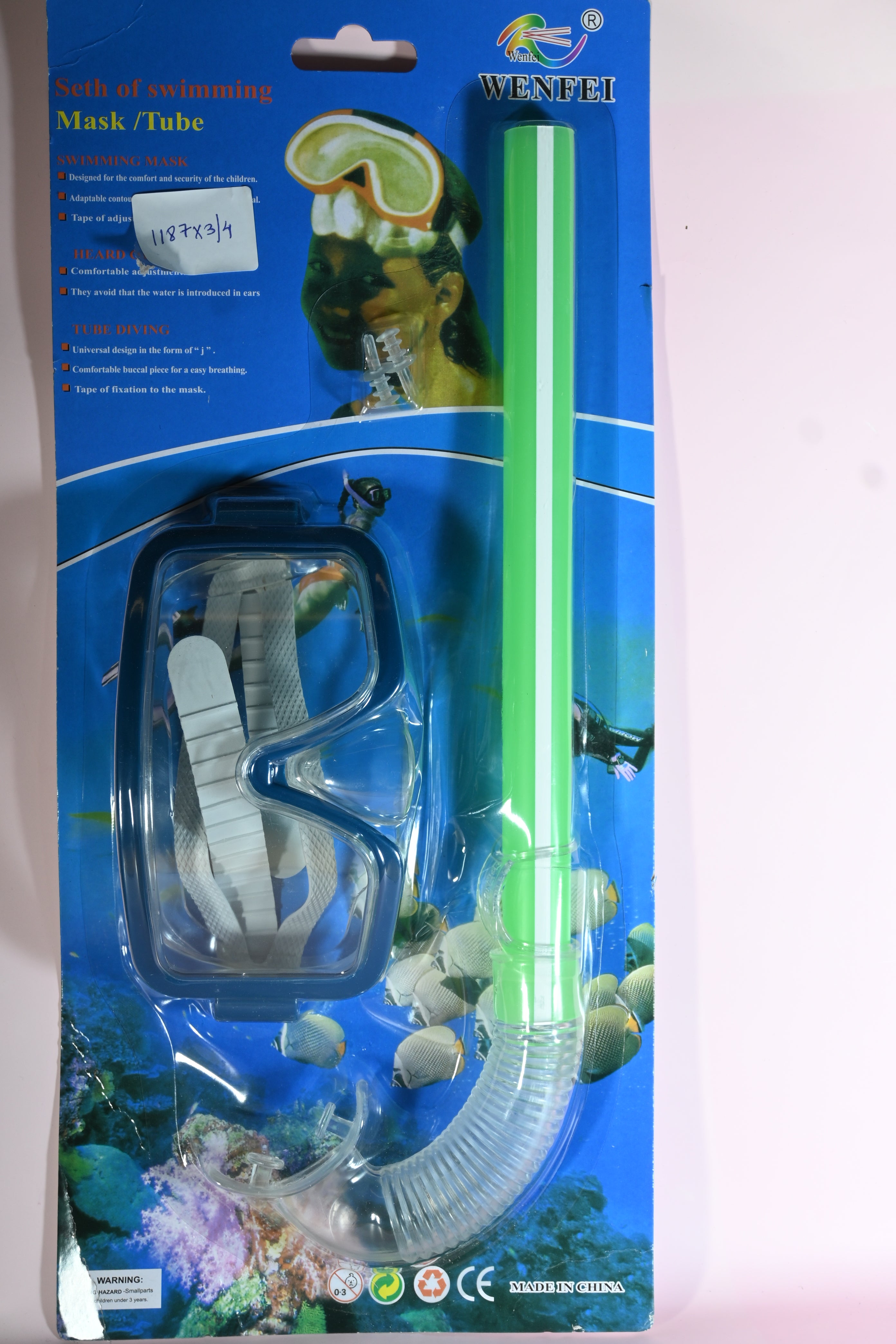 Kids' Snorkeling Set – Mask & Snorkel Combo- (4 Colors-4 Pack) – Vachi
