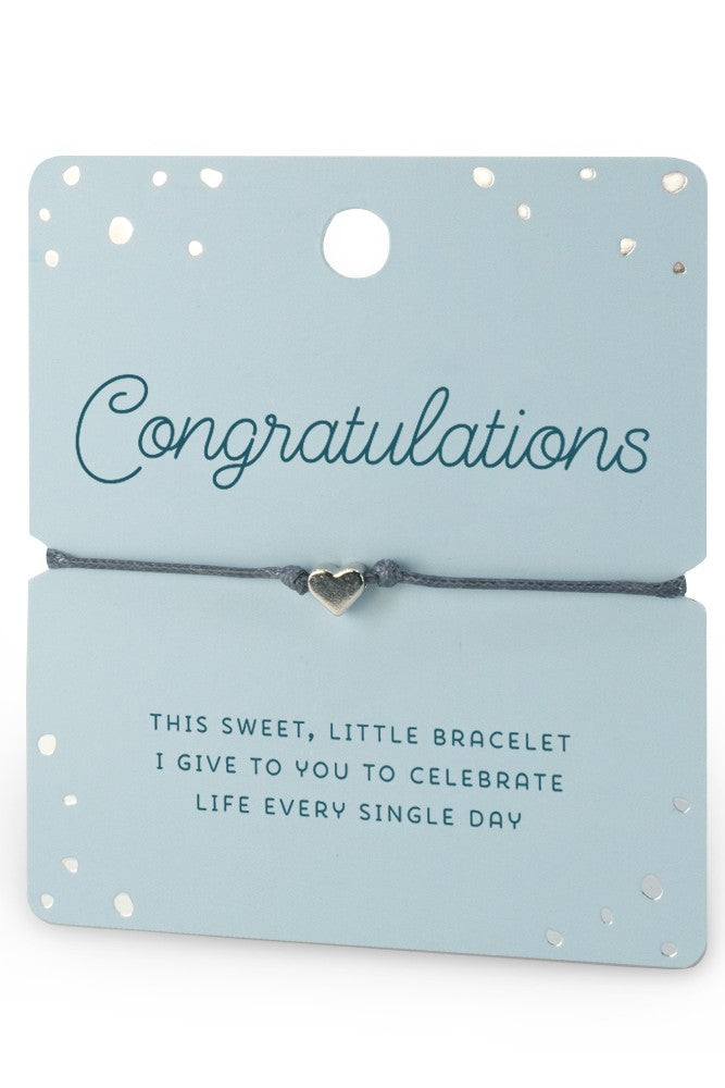 Congratulations- Heart Bracelet – Vachi