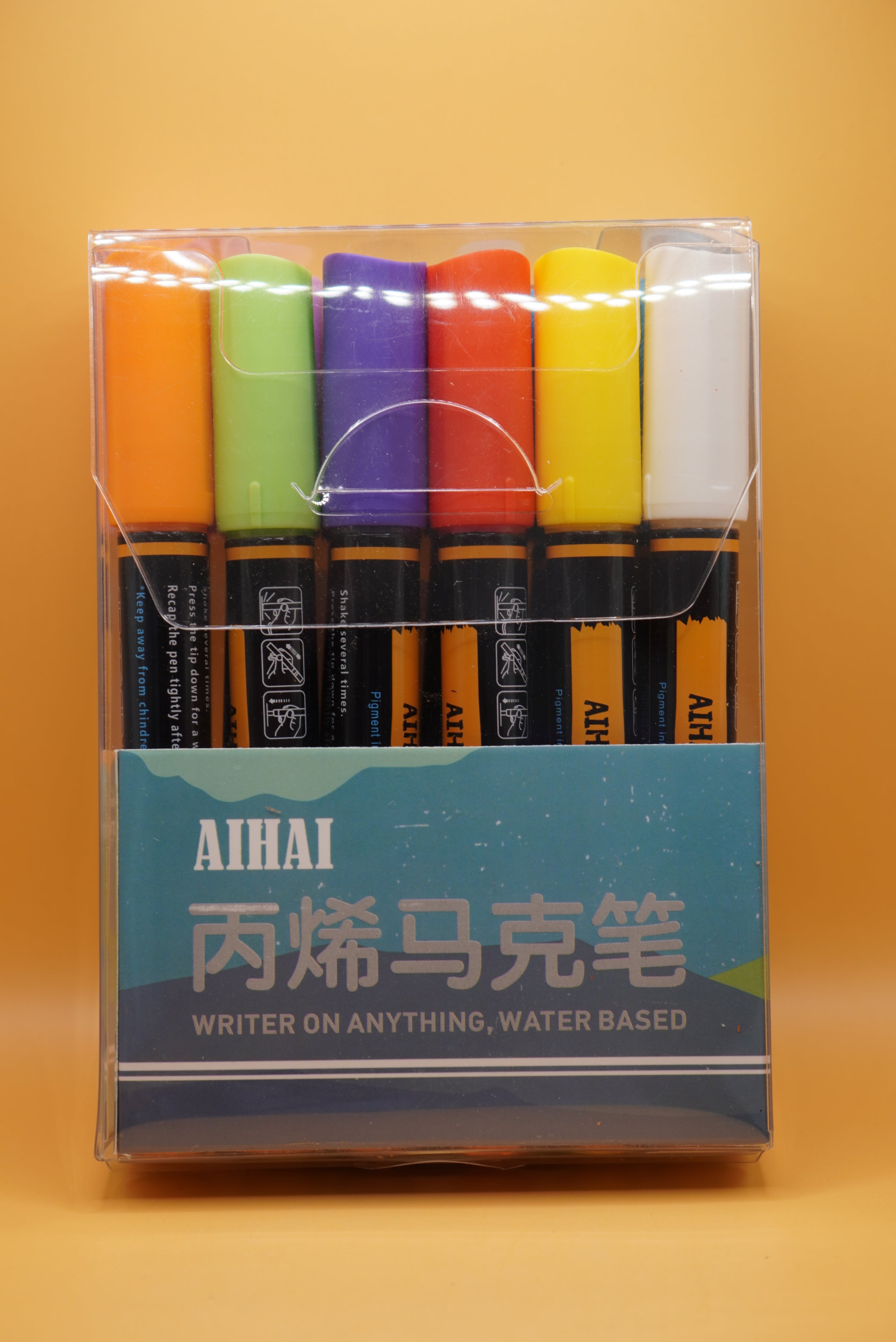 Water-Based Marker Set – 12 Vibrant Colors – Vachi
