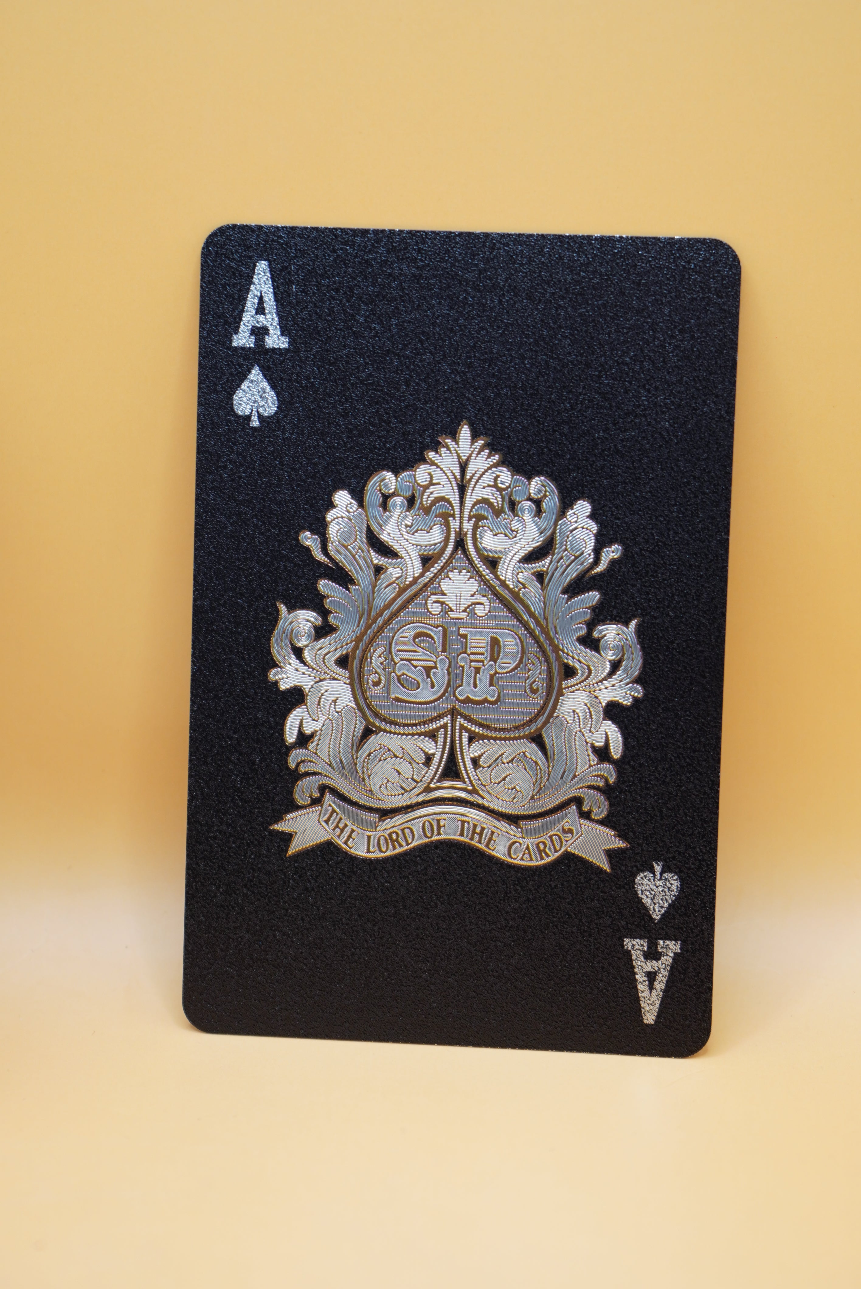 Luxury Black Metallic Playing Cards Set – The Lord of the Cards – Vachi