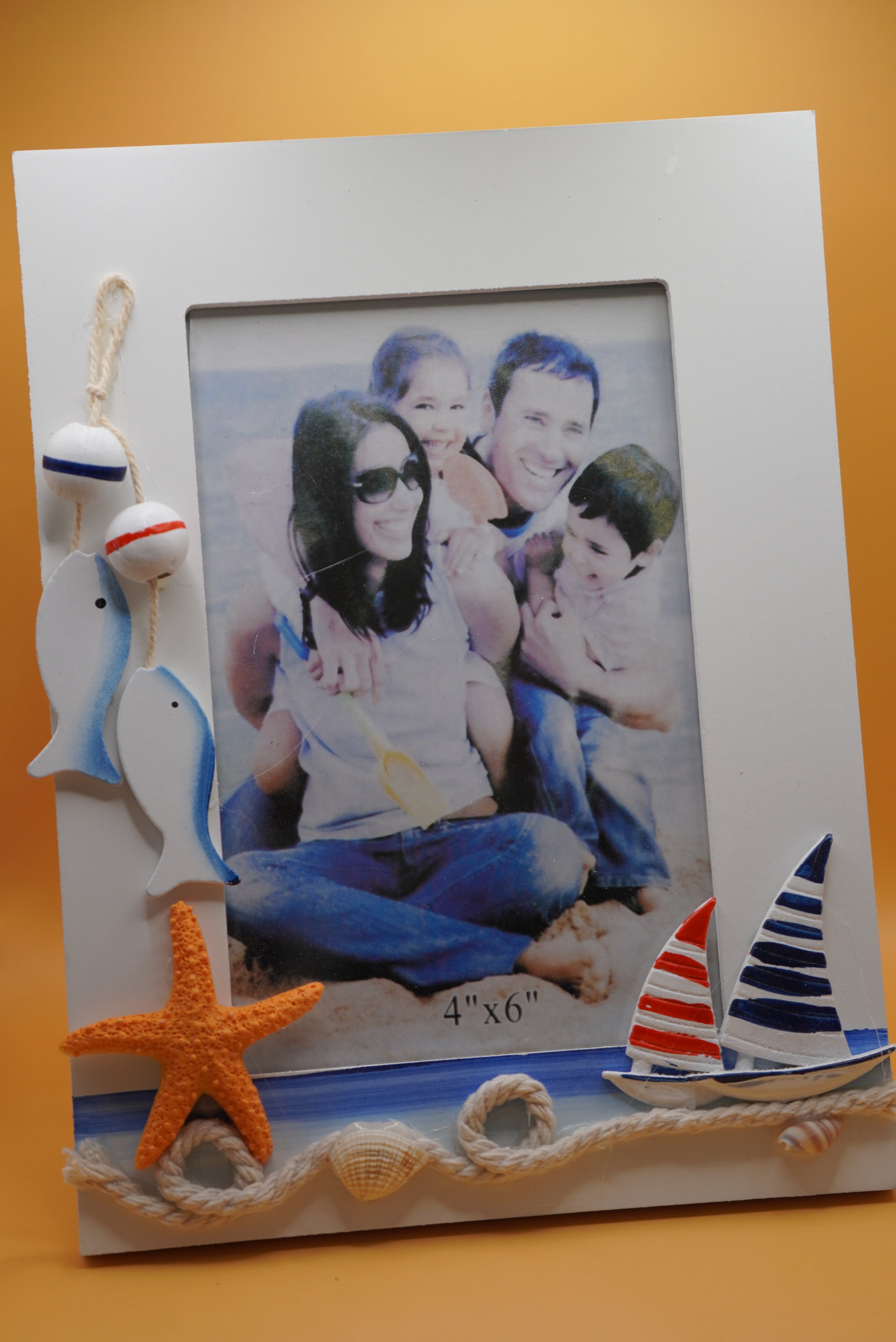 Nautical-Themed Photo Frame- Rope Sailboat – Vachi