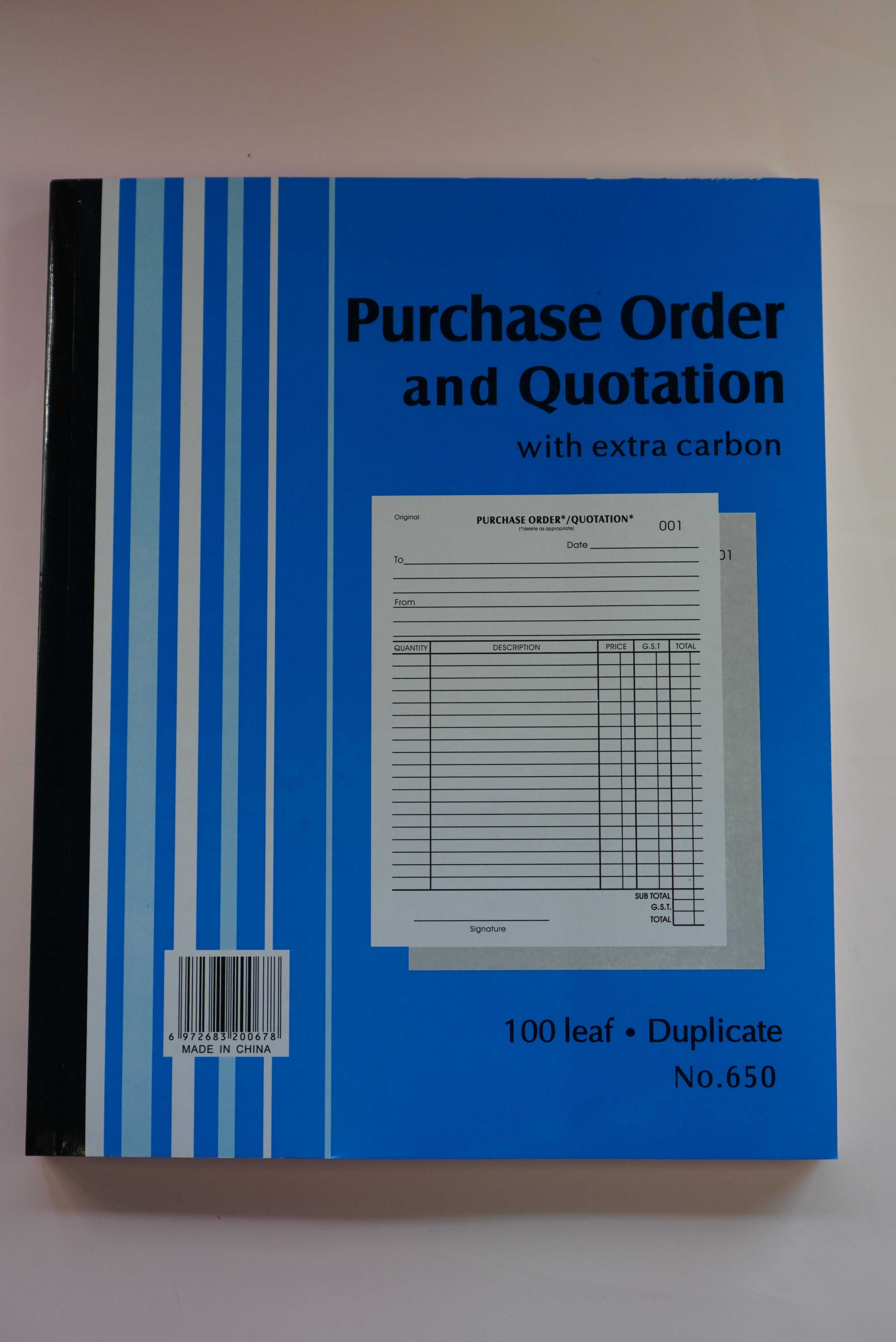 Purchase Order And Quotation- No. 650 – Vachi