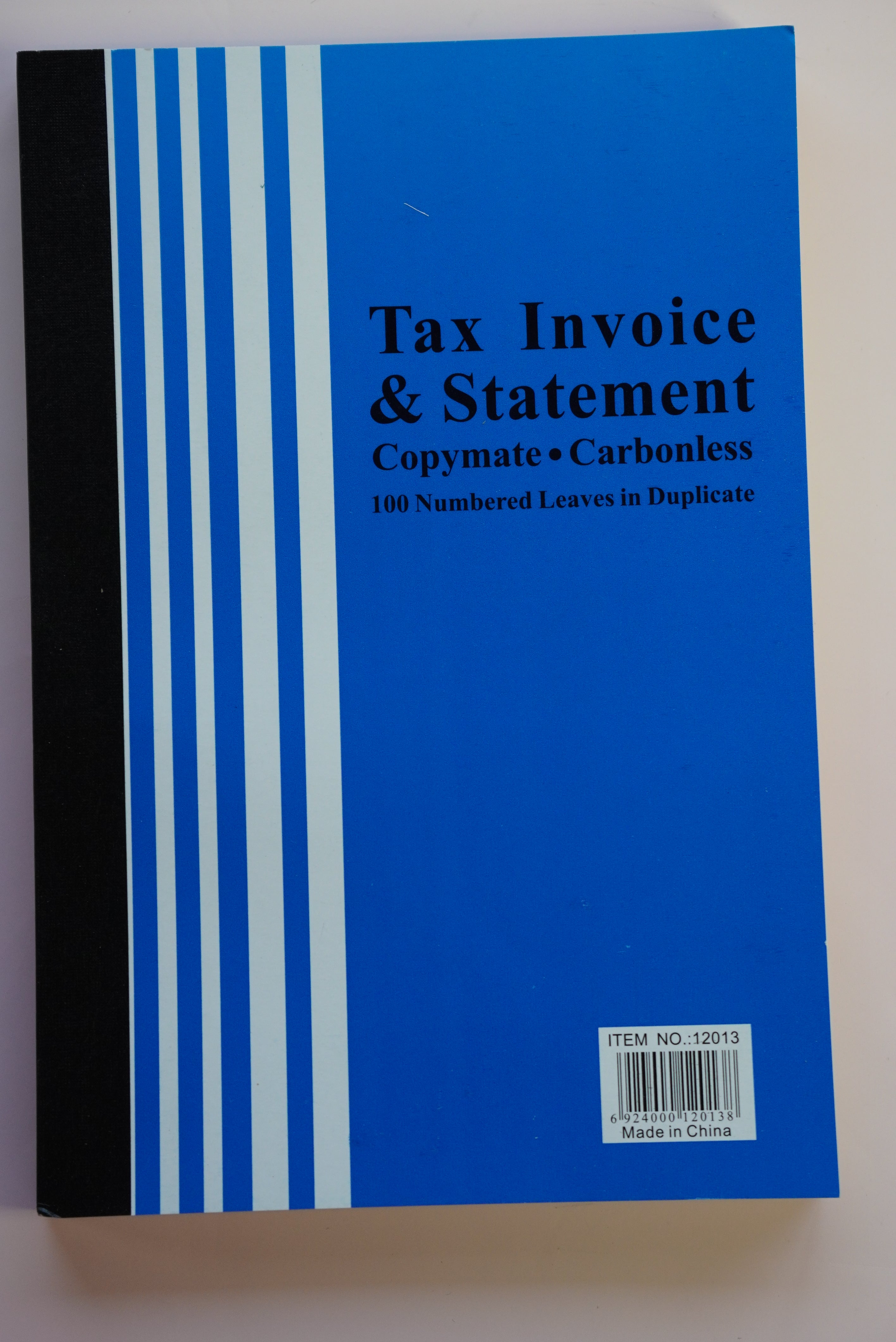 Tax Invoice And Statement Book 12013 – Vachi