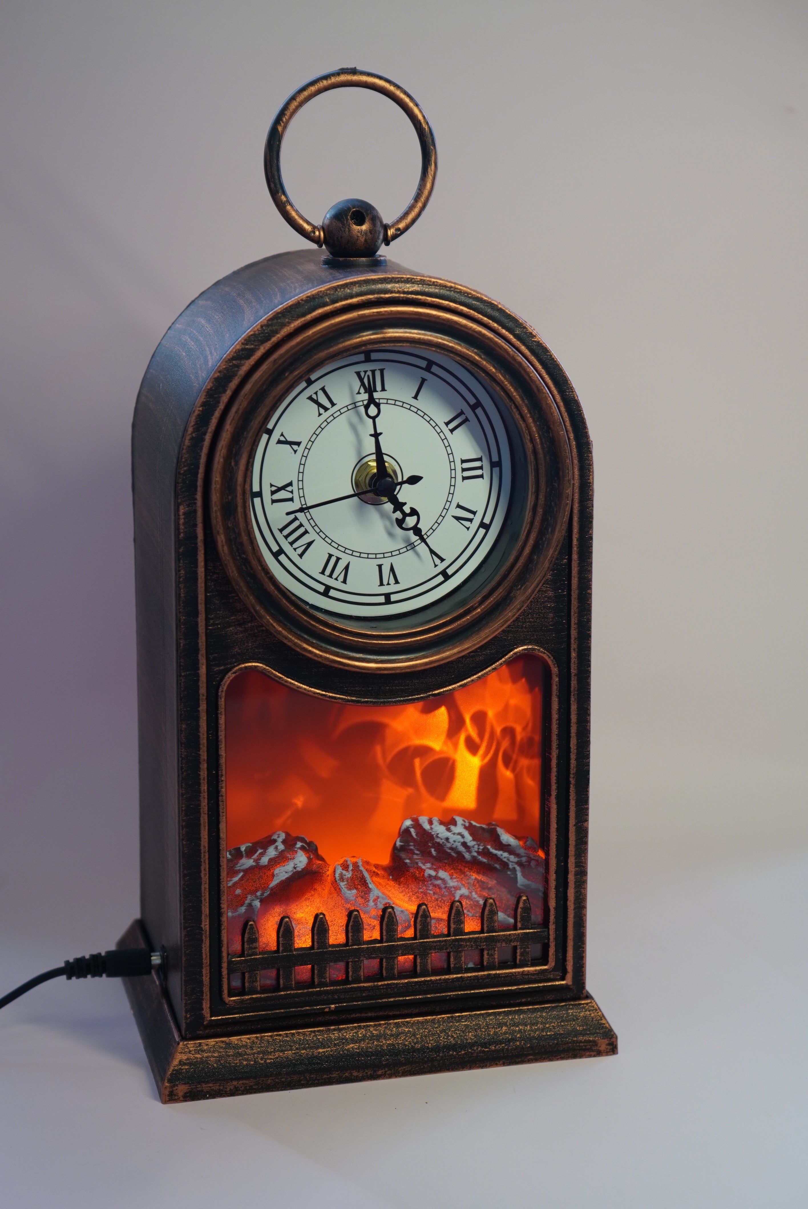 LED Fireplace Clock Lantern – Vachi