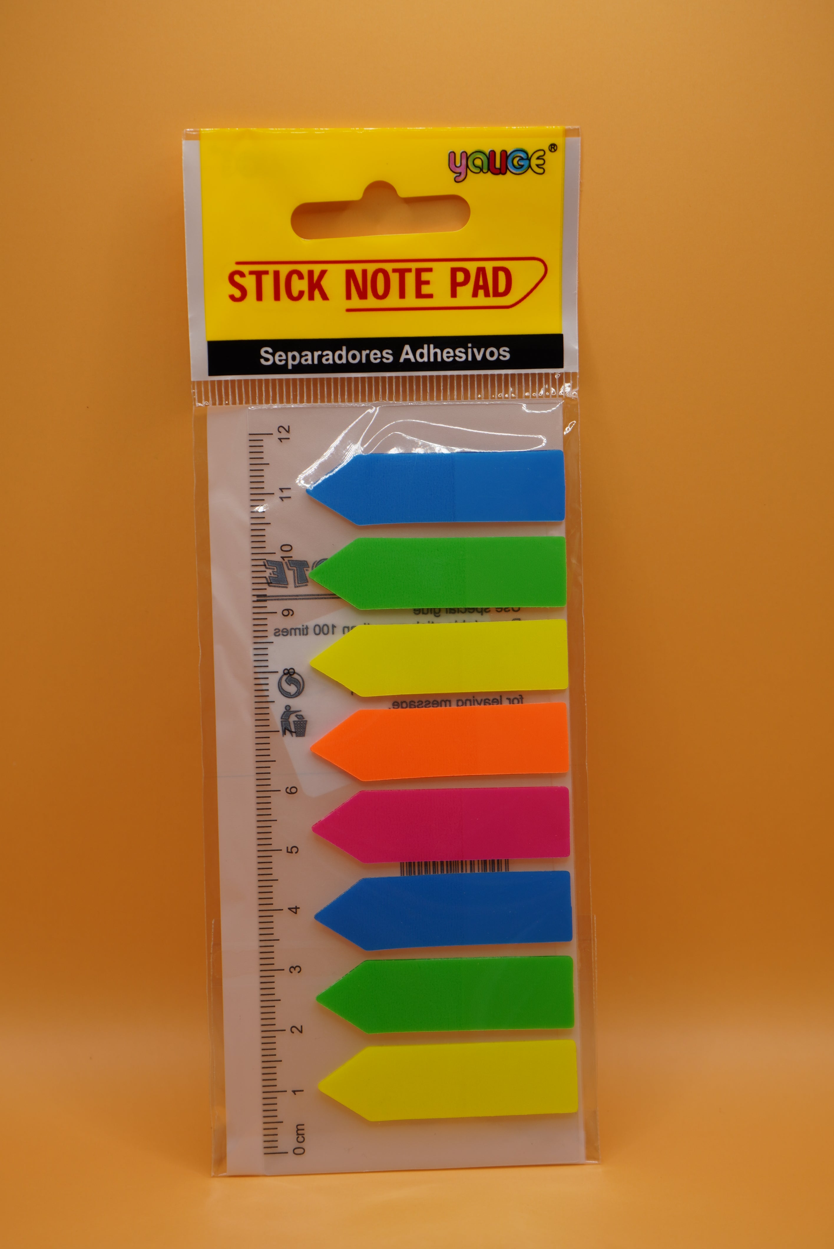 Stick Note Pad – Adhesive Page Markers with Ruler – Vachi