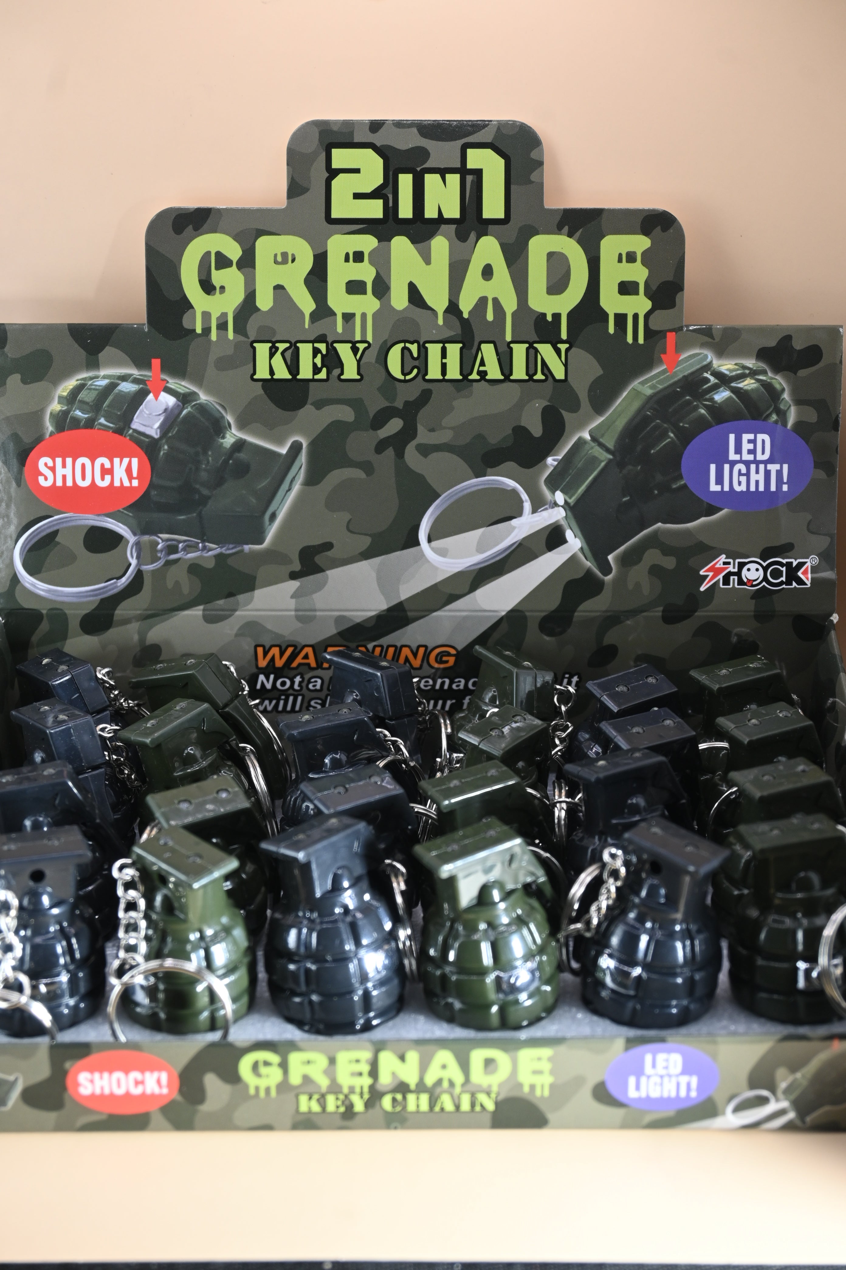 2-in-1 Grenade Keychain (24 PK) – Vachi