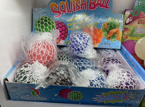 Mesh Squish Ball – Color-Changing Stress Relief Toy (12/Box) – Vachi